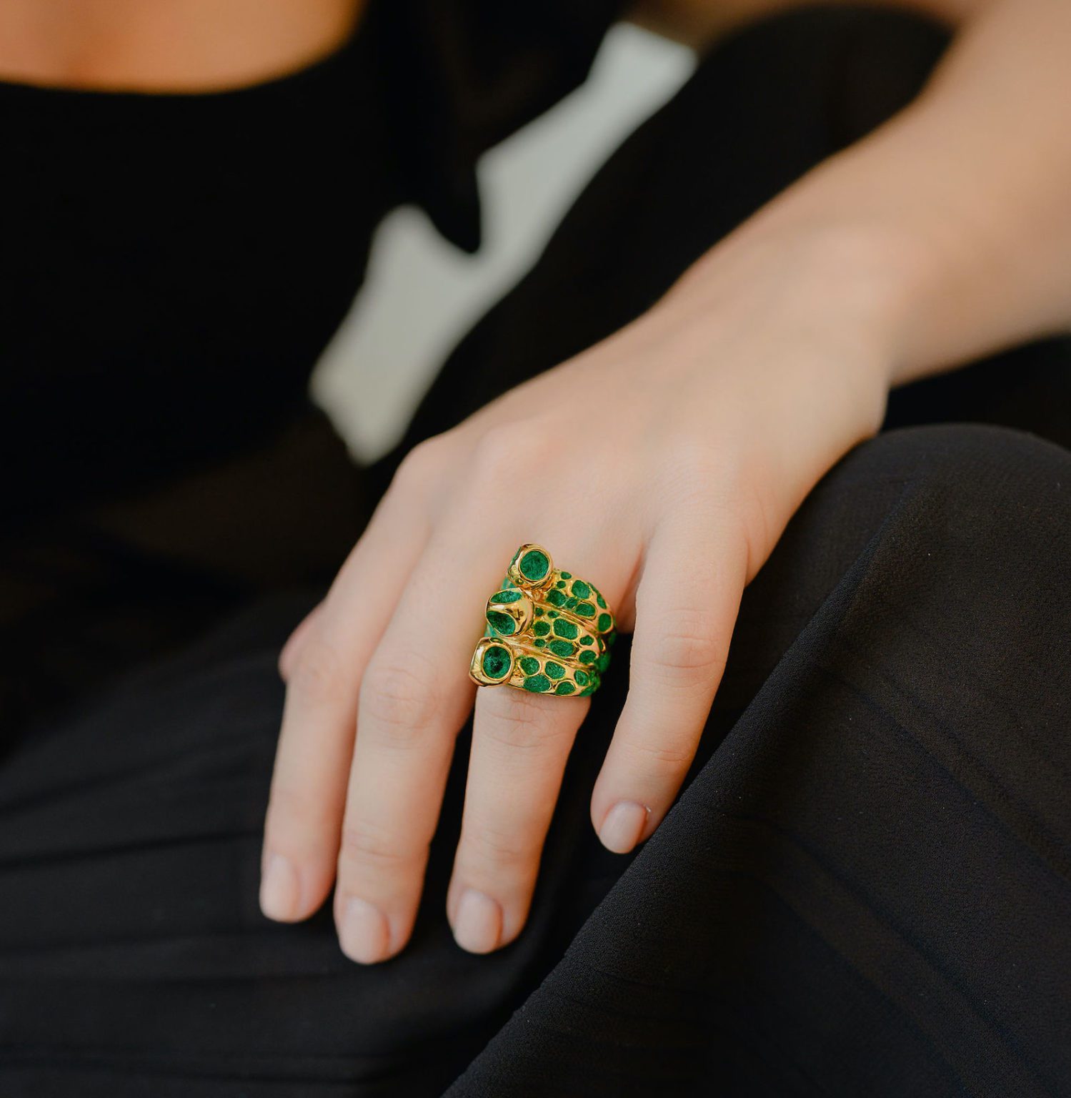Mosaic Trinity Ring | Monica Varela